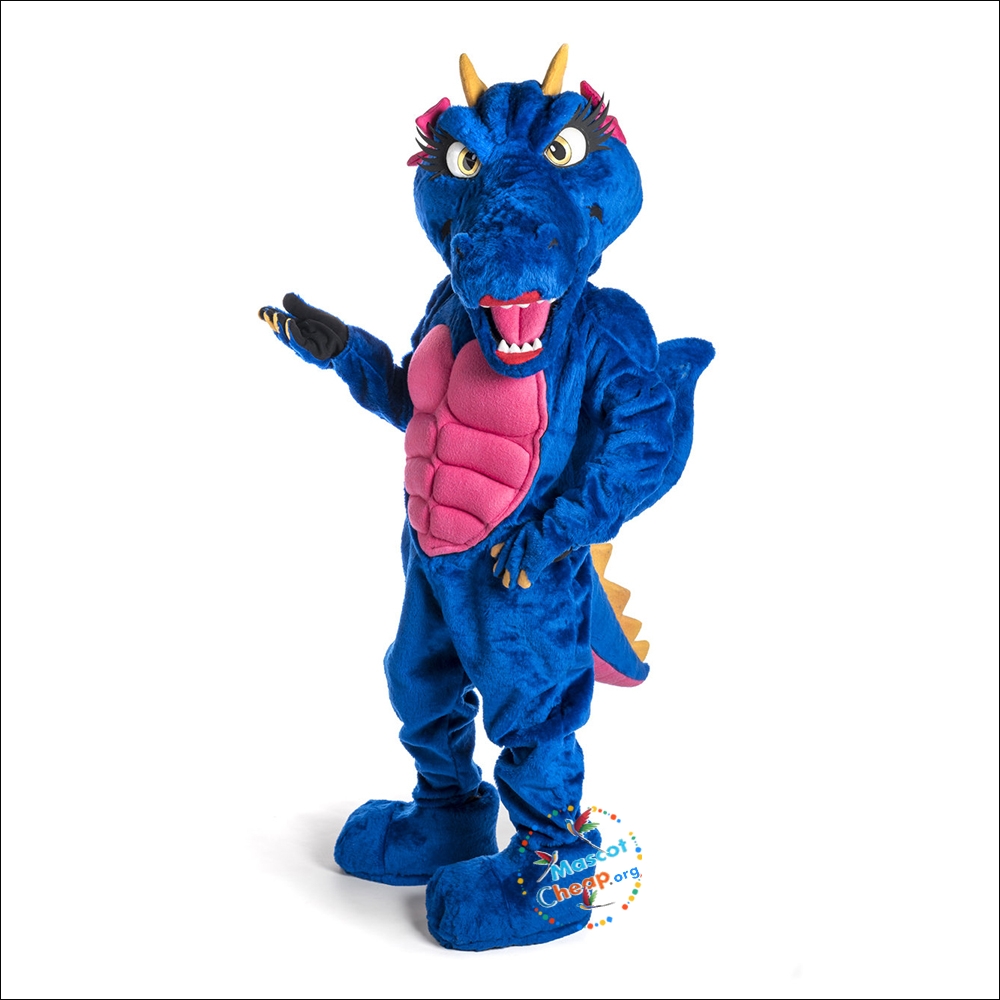 Blue Dragon Charming Mascot Costume Professional Design