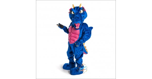 Blue Dragon Charming Mascot Costume Professional Design