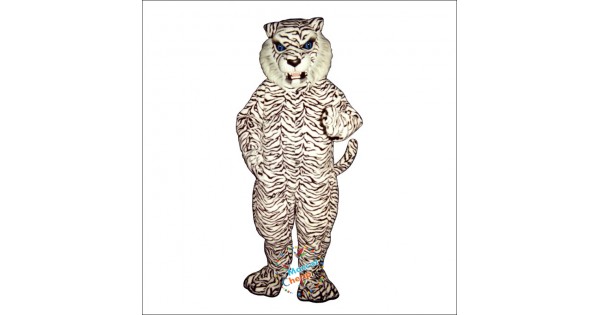 Blue Eyed White Tiger Mascot Costume With The New Style