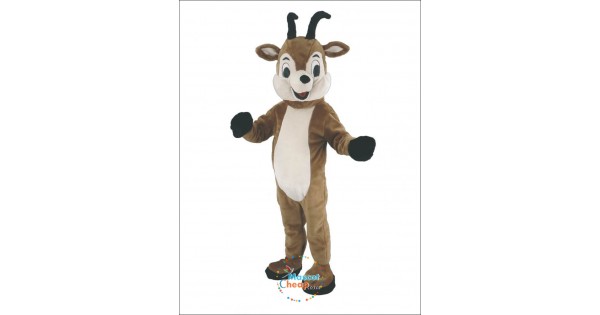 Cute Happy Chamois Mascot Costume