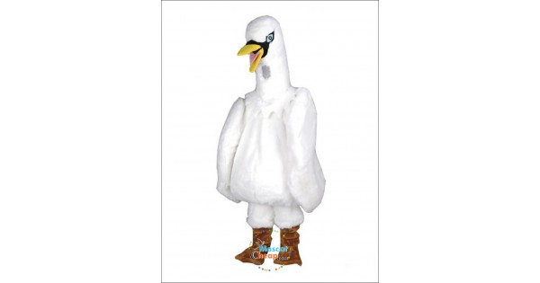 White Goose Mascot Costume