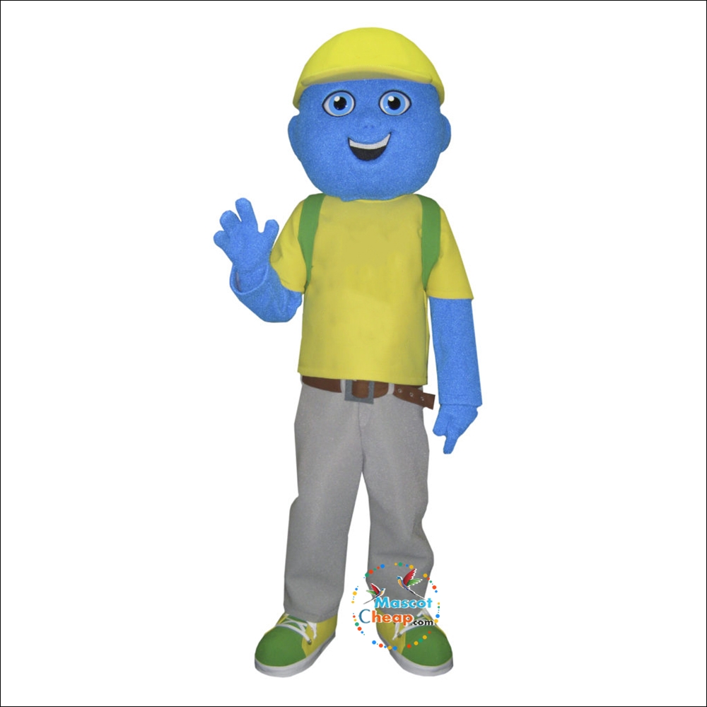 Little Blue Man Mascot Costume With Most Competitive Price