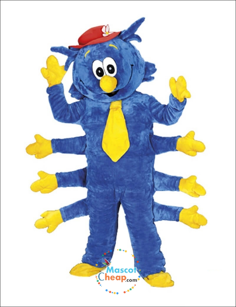 Mascot Costume Centipede Happy