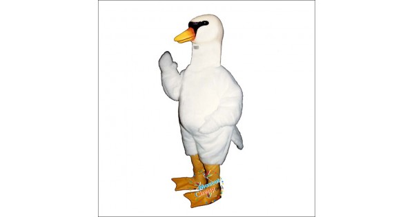 Swan Mascot Costume Professional Design