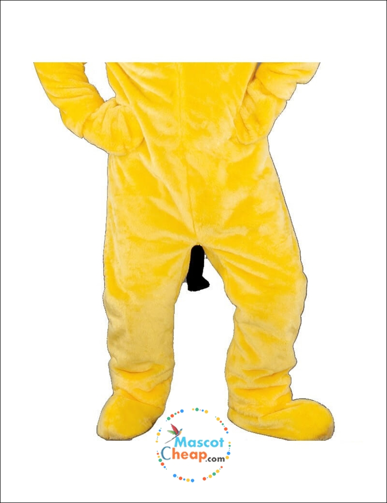 Yellow Dog Mascot Costume